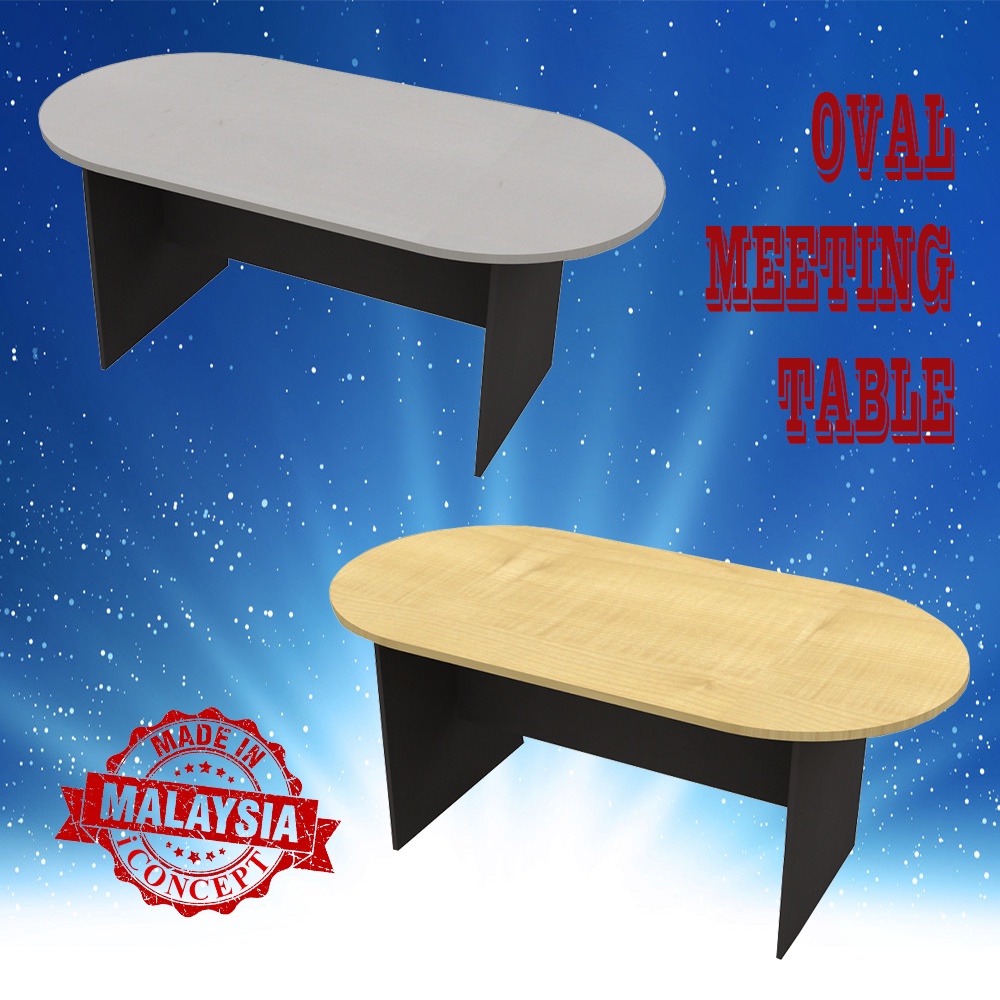 Oval Meeting table/ Meja Mesyarat Oval /Discussion Table/ Conference ...