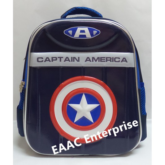 Captain America Kids Kindergarten Primary School Bag Backpack Beg ...