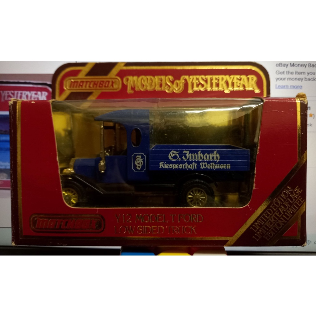 MATCHBOX MODEL T FORD LOW SIDED TRUCK DIECAST G IMBACH BOXED YESTERYEAR ...