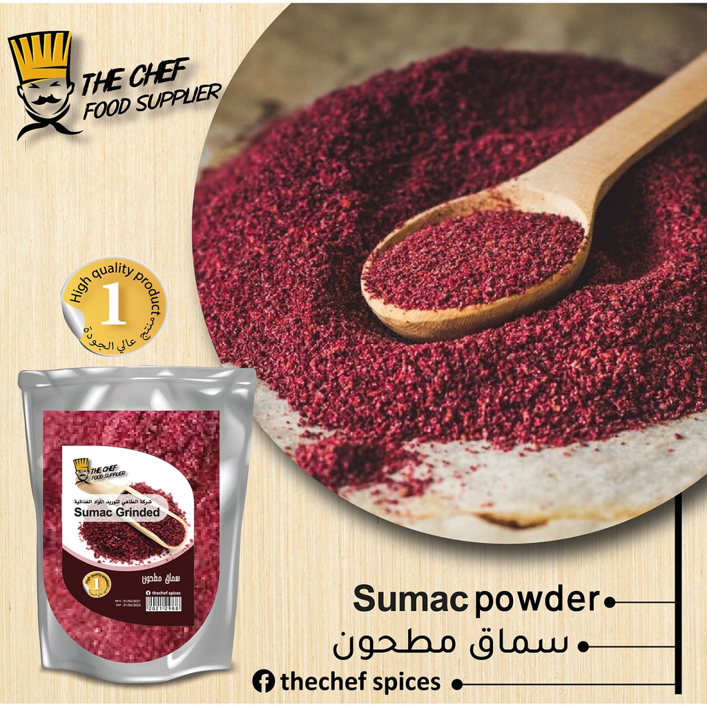 100% PURE ARABIC SUMAC POWDER ORIGINAL 100g / SUMAC ARAB SERBUK ASLI ...
