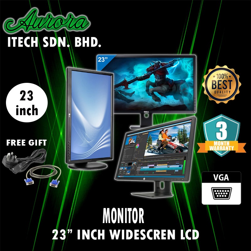 (REFURBISHED) GRADE A 23'' INCH LED/LCD SCREEN MONITOR /DELL /HP ...