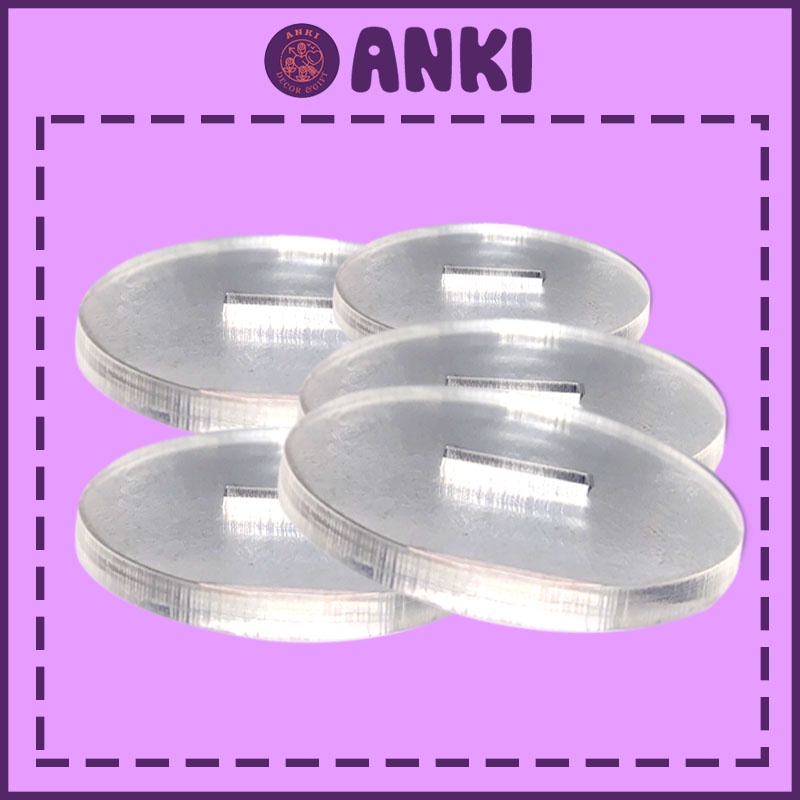 Standee base, transparent mica round base | Shopee Malaysia