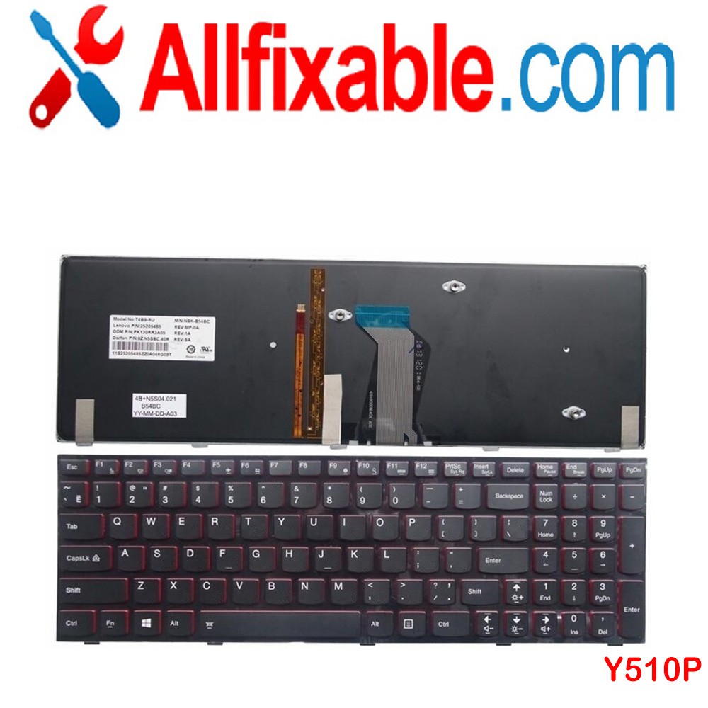 Lenovo IdeaPad Y500 Y510 Y510P Series Notebook Replacement Keyboard ...
