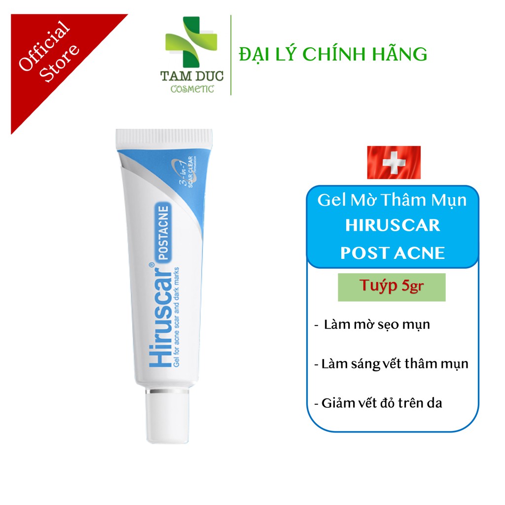 Hiruscar POST ACNE [5g tube] - Gel to fade ACNE scars and dark spots ...