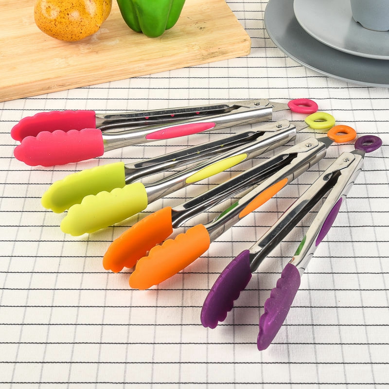 Barbecue Clip Silicone Kitchen Cooking Food Clip Salad Serving BBQ ...