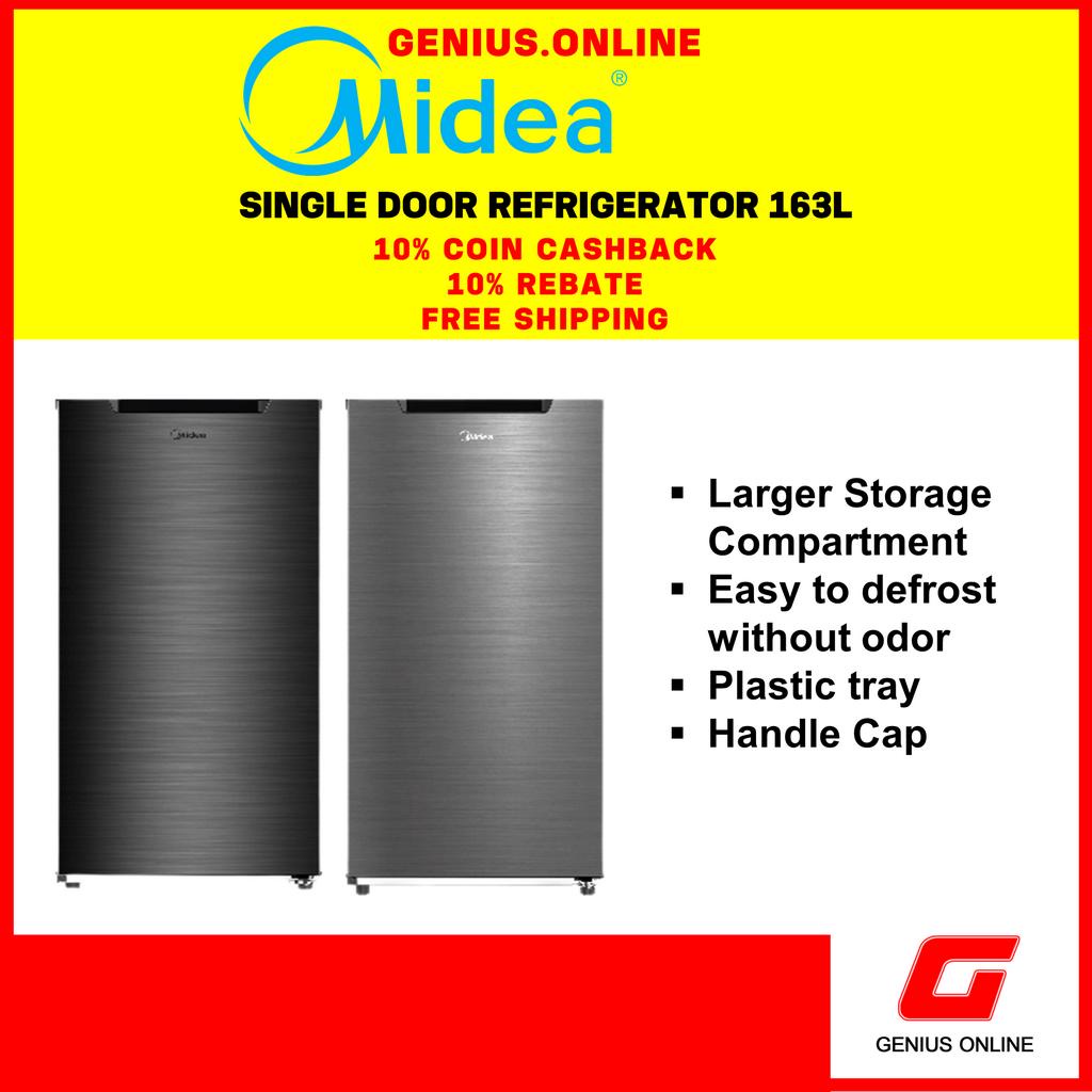 Midea Single Door Refrigerator - Black/Silver (163L) MDRD229FGD28-MY/MDRD229FGD42-MY | Shopee ...