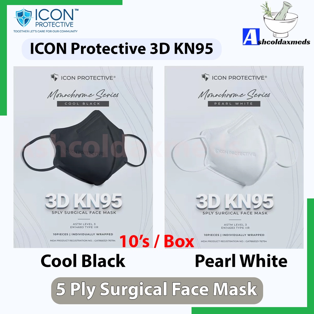 ICON Protective KN95 Protective Mask 10's / Box White (5 Layers of ...