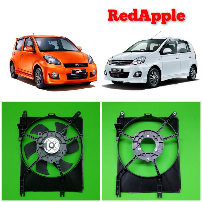 ALAT GANTI KERETA 2005-2011 Perodua Viva Myvi Radiator Fan Guard ...