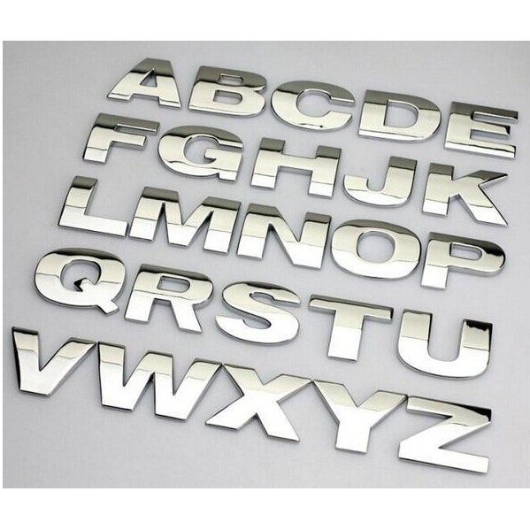 Letter AND NUMBER METEAL EMBLEM METAL MATERIAL HIGHT QUALITY NOT ...