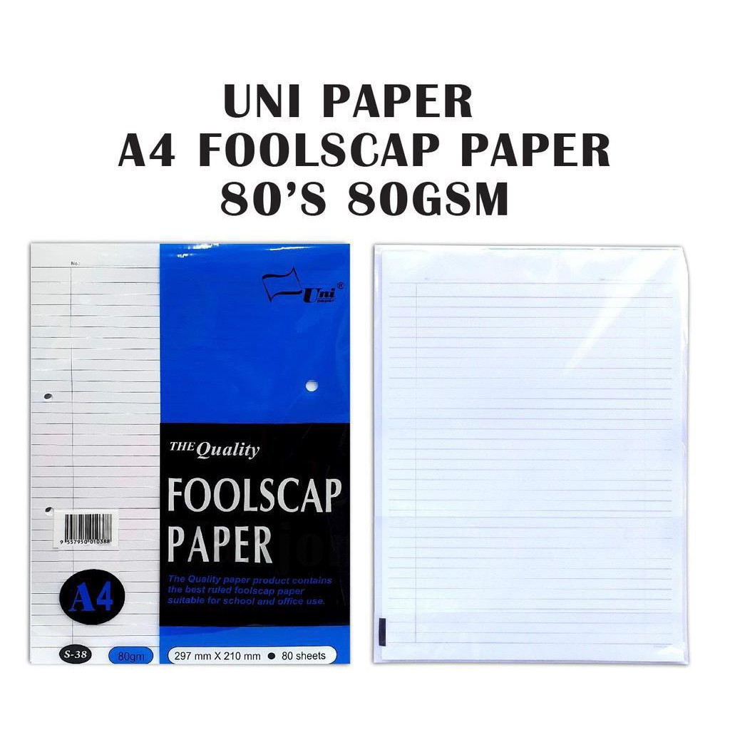 [MHD] A4 FOOLSCAP PAPER / EXAM PAPER / TESTPAD - 70GSM # 80GSM [ 50 ...