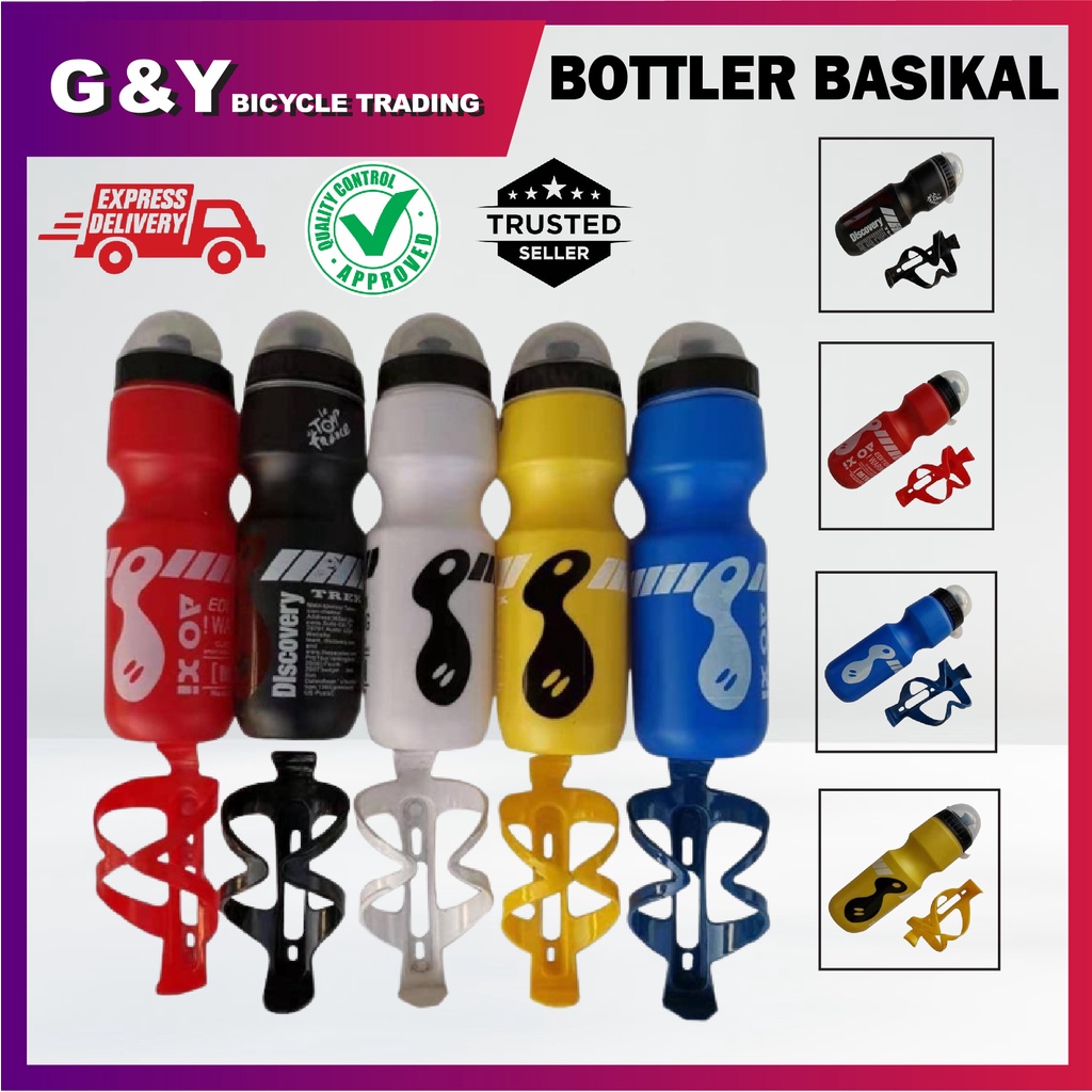 Botol Air Sukan 750 Bergantung pada Sukan Basikal Gunung dengan Penutup ...