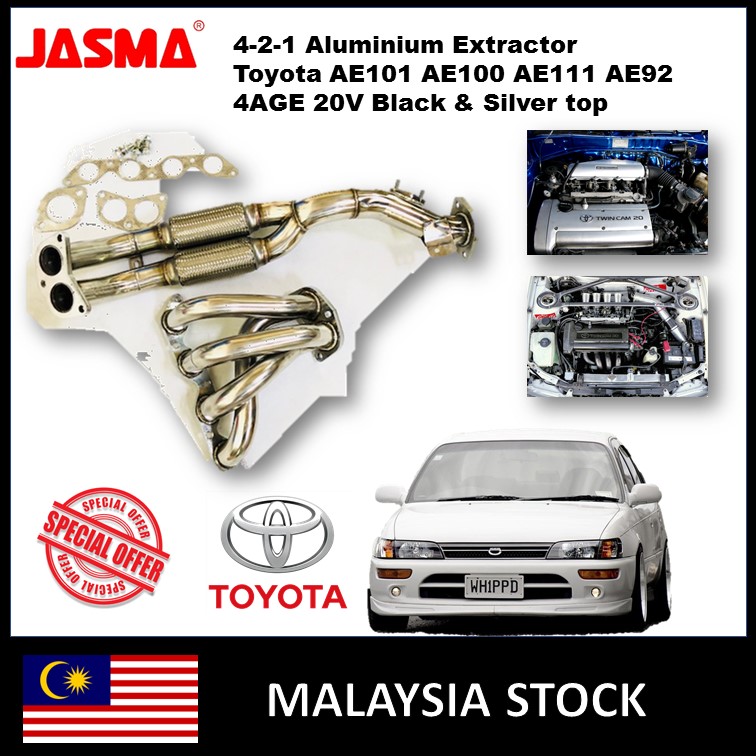 Toyota AE101 AE100 AE111 AE92 4AGE 20V Black & Silver top JASMA ...