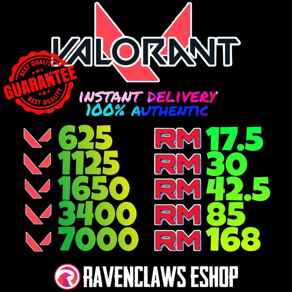 VALORANT Points Top Up Recharge VALORANT Credit | TOPUP VALORANT Credit ...