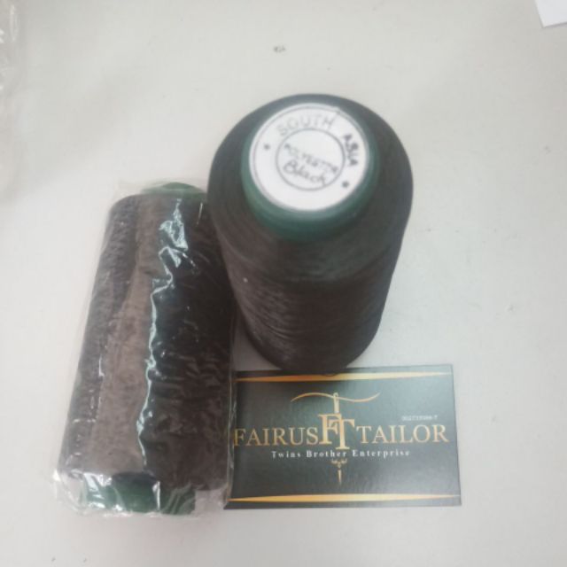 Benang jahit tepi hitam (100gram) | Shopee Malaysia