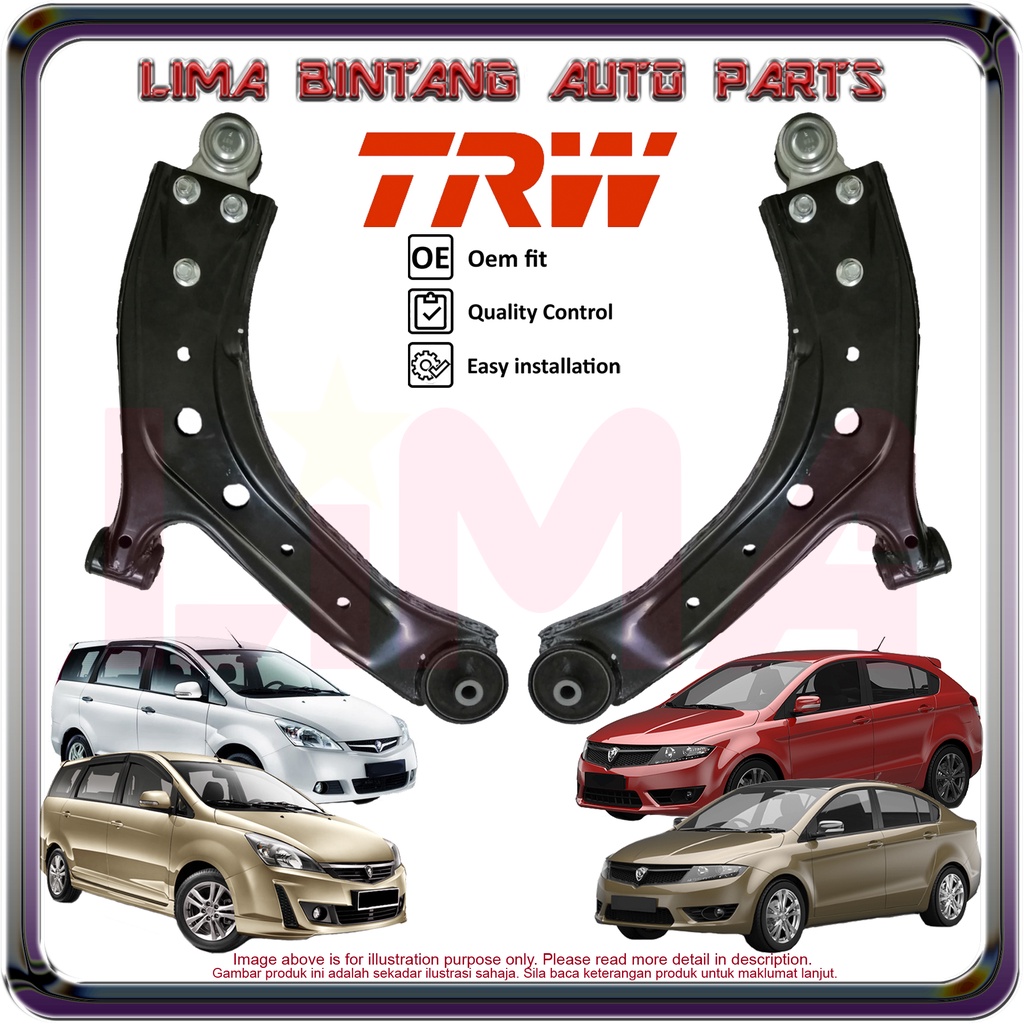 Proton Exora Cps Cfe Bold Turbo , Preve , Suprima Front Lower Arm ...