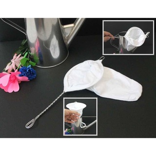 🌟READYSTOCK🌟Reusable Large Size Milk Tea Coffee Filter Strainer Cloth ...