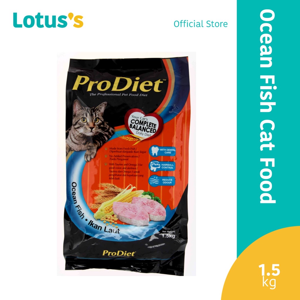 Pro Diet Ocean Fish Cat Food 1.5kg | Shopee Malaysia