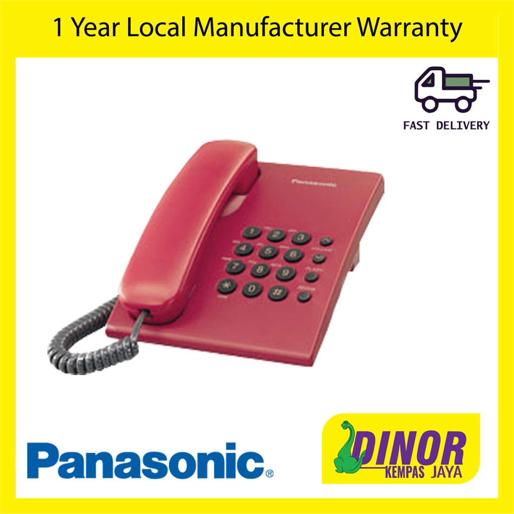 Panasonic Single Line Phone KX-TS500MLH/KX-TS500MLC/KX-TS500MLR ...