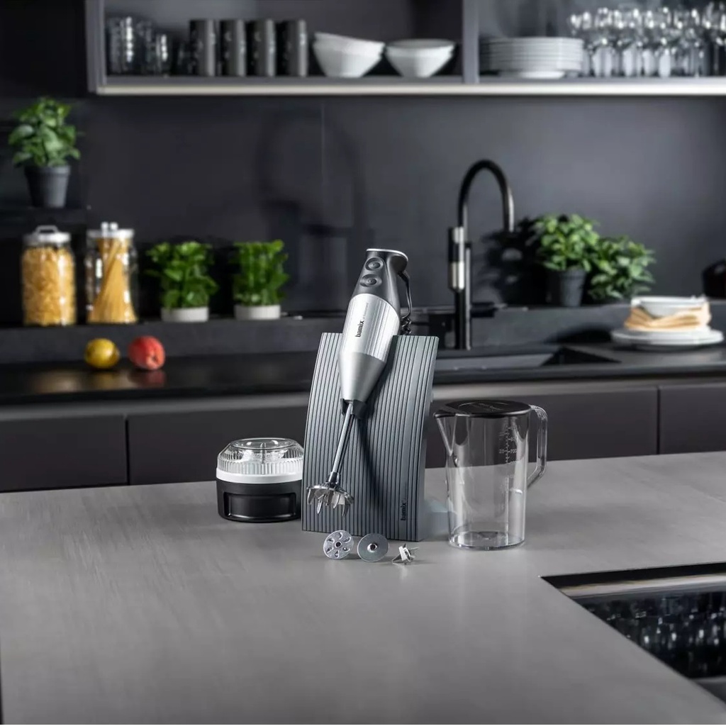 bamix SwissLine BSL200SL Silver Hand Blender Food Processor Swiss Made ...