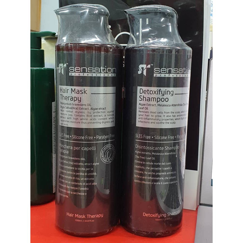 ST SENSATION Professional Detoxifying Shampoo // Hair Mask Therapy ...