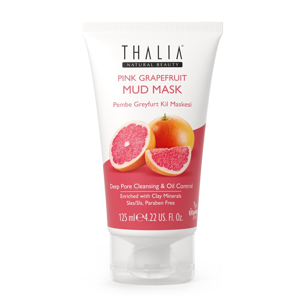 Thalia Pink Grapefruit Mud Mask (125ml) | Shopee Malaysia