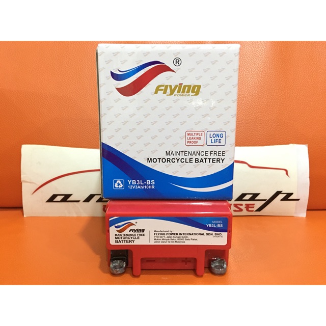 Flying Power BATTERY (YB3L-BS/YTZ7S-BS) Dry Battery /Kering Bateri ...