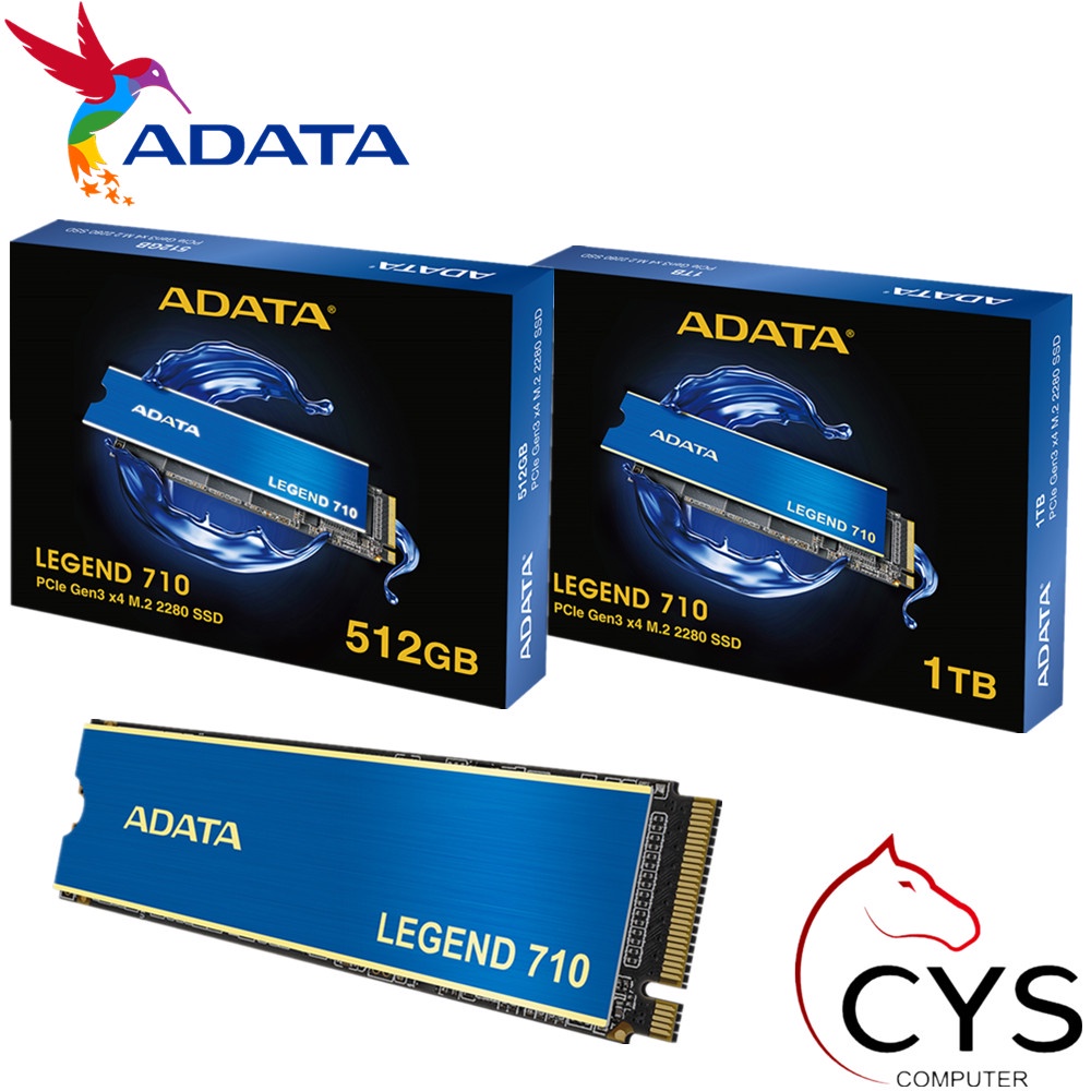 ADATA LEGEND 710 512GB / 1TB M.2 2280SSD PCIE GEN 3X4 NVME | Shopee ...