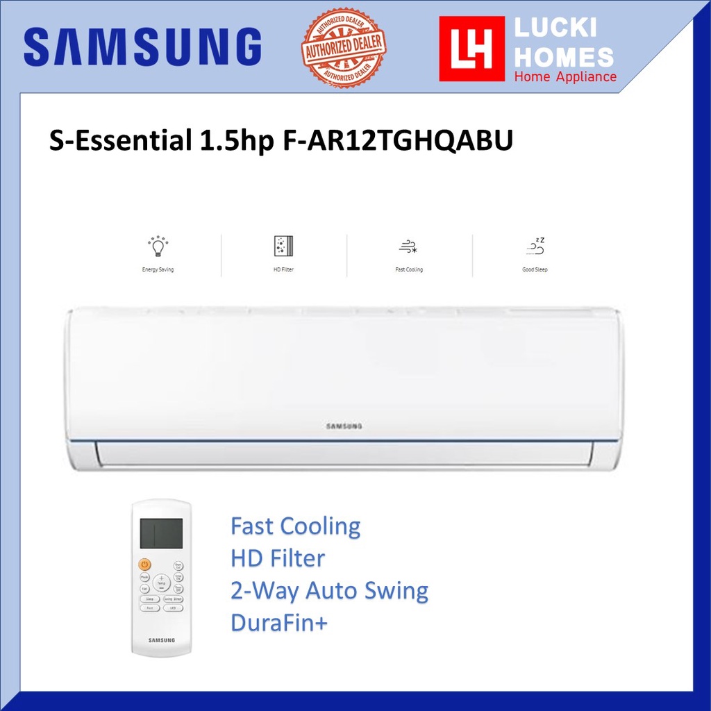 Samsung 1.5hp R32 Air Conditioner Non Inverter S-Essential AR12TGH ...