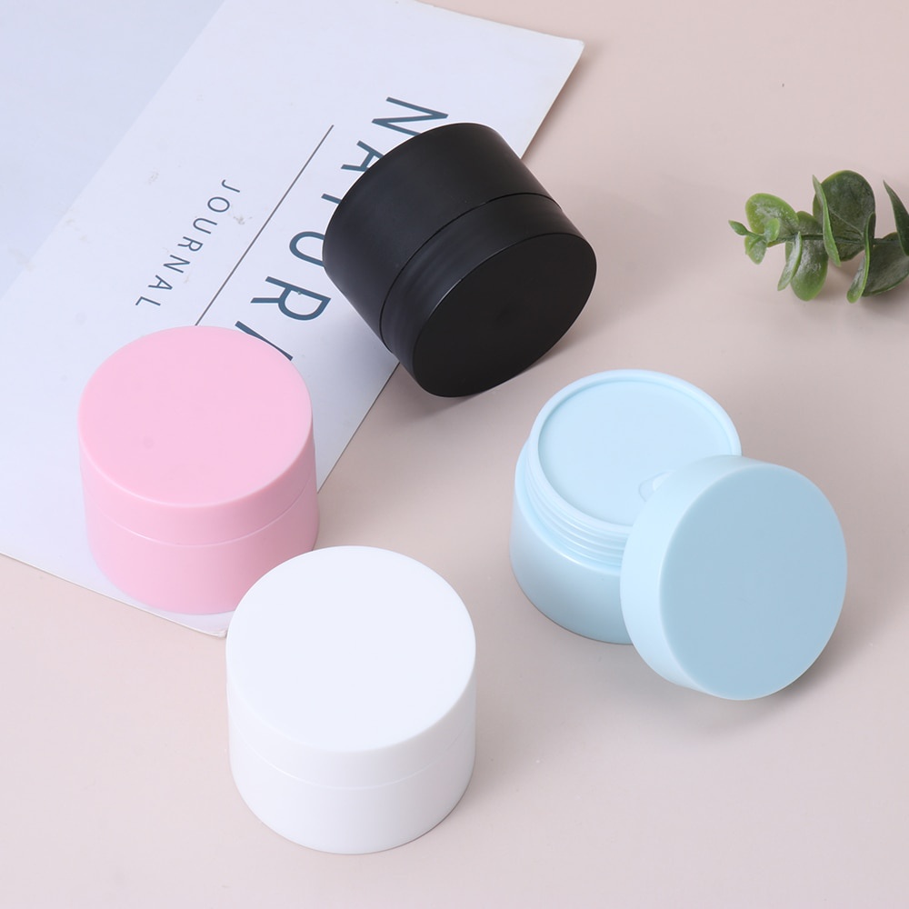 3g, 5g, 10g, 15g, 20g PP Frosted Matte cream jar with lid stopper pink ...