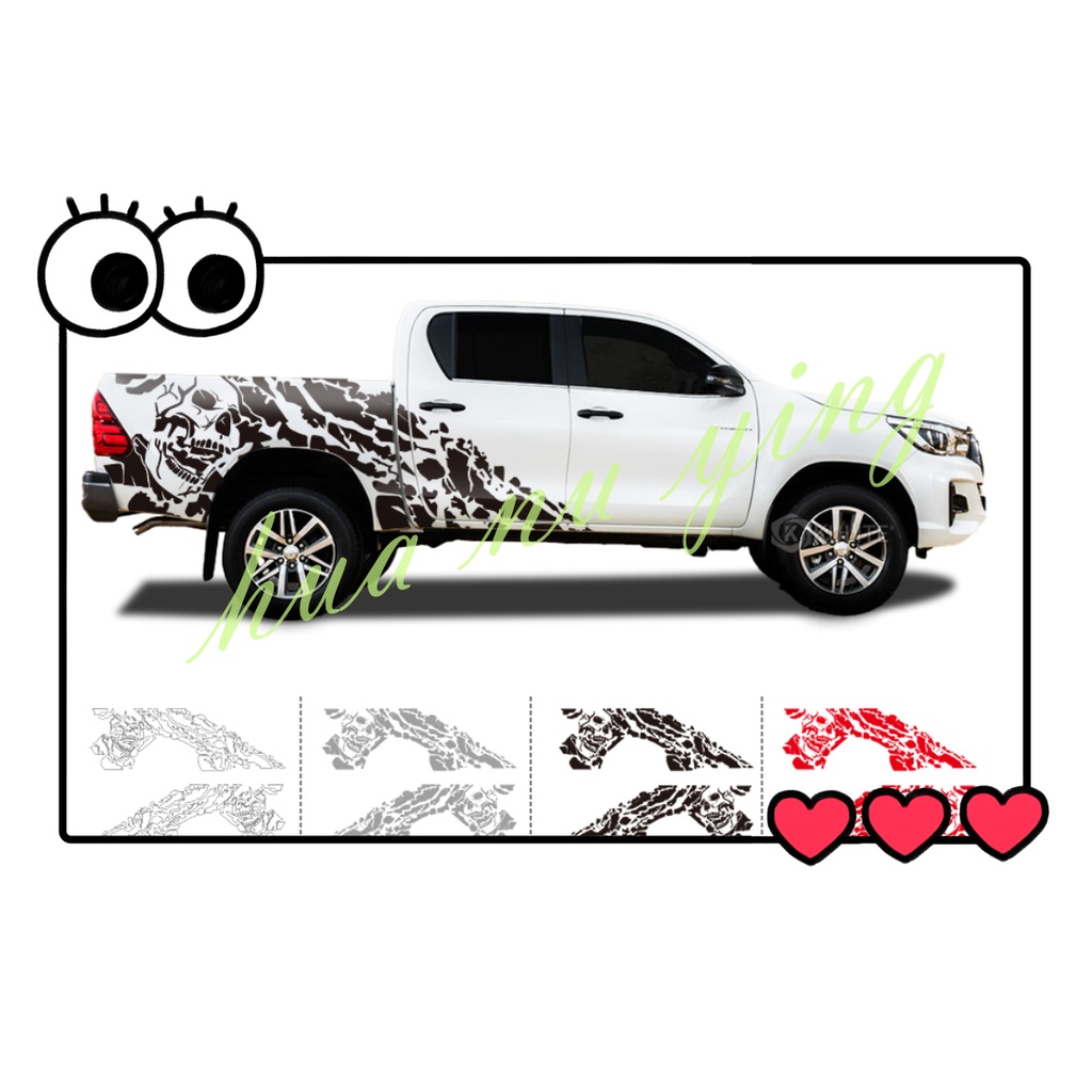 Body Sticker/Side Body Lining Toyota Hilux Sport, Revo, TRD Sportivo ...