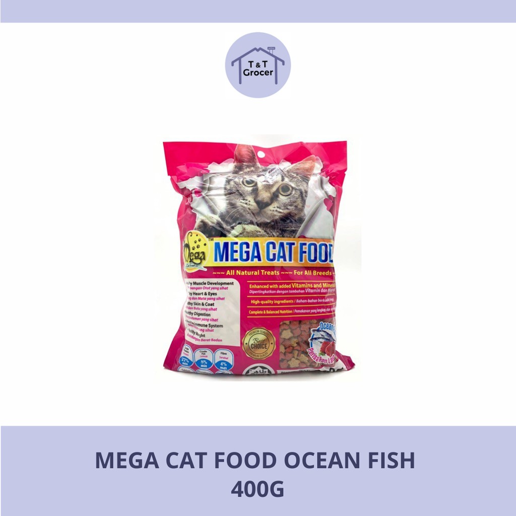 Mega Cat Food Ocean Fish (400g) | Shopee Malaysia