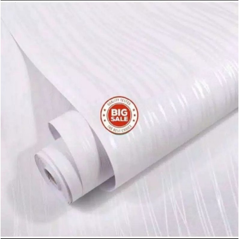 PUTIH Premium WHITE PLAIN STICKER WALLPAPER 10M X 45CM | Shopee Malaysia