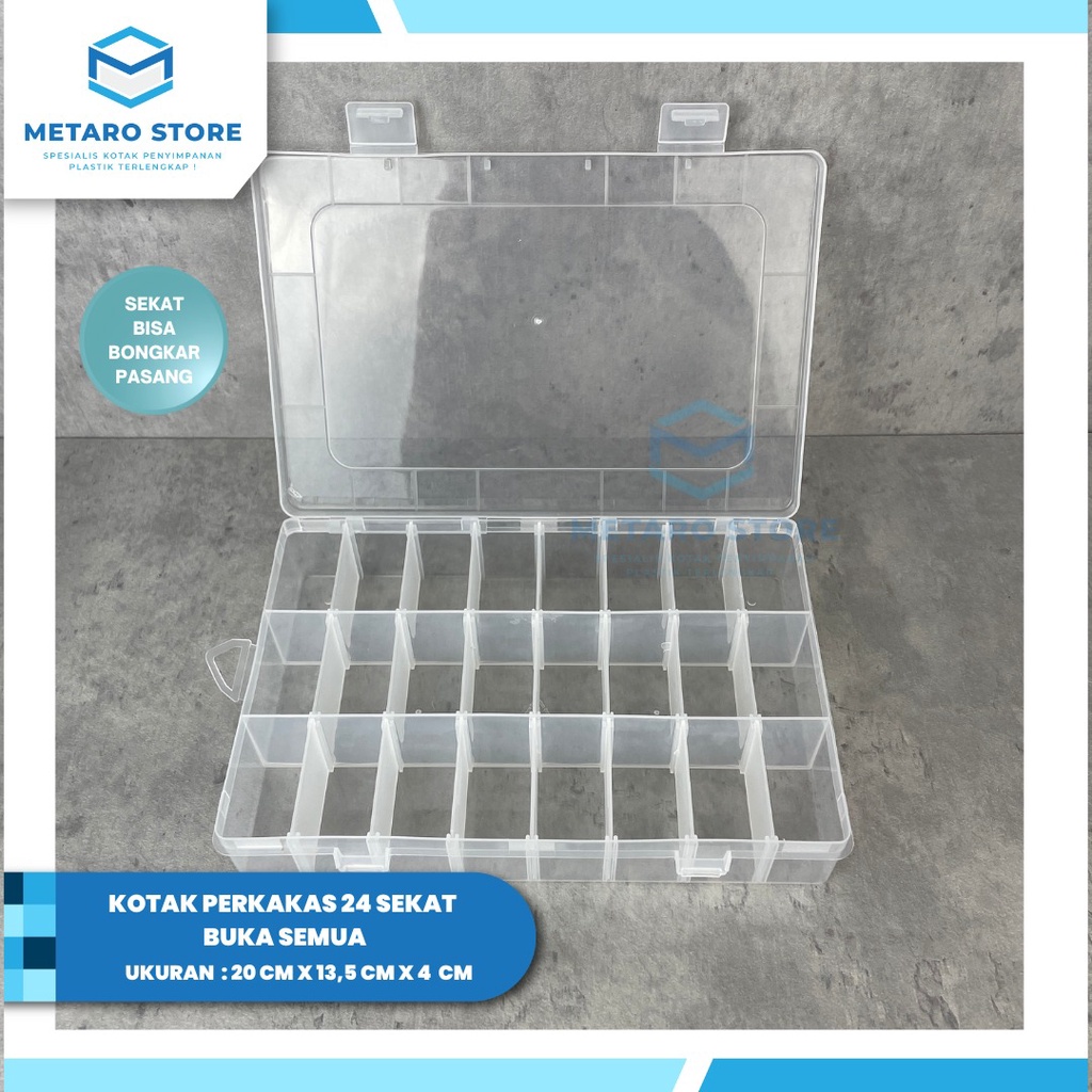 Metaro Toolbox 24 Bulkhead Open All box case Multipurpose Bulkhead box ...