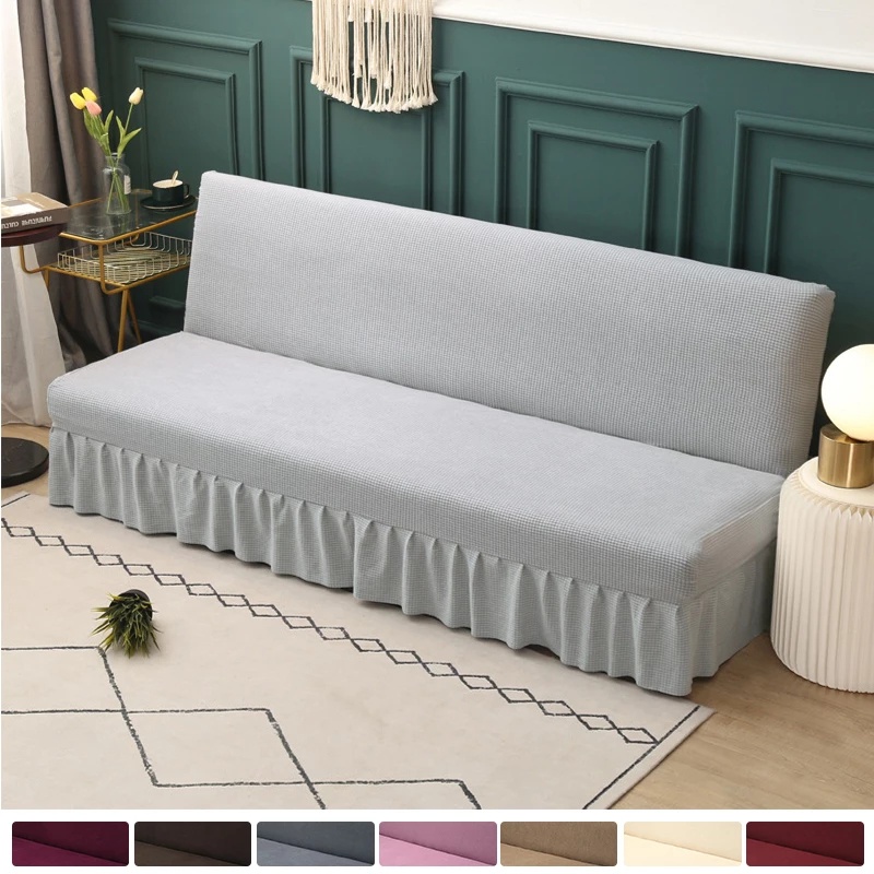 [MY STOCK&COD]Sarung Sofa Elastic Armless Sofa Cover With Skirt Sofa ...