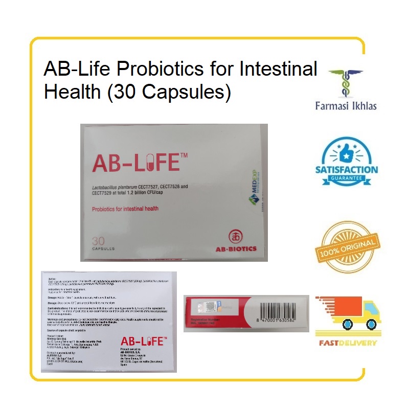 AB-Life Probiotics for Intestinal Health (30 Capsules) [Exp : October ...