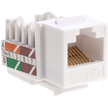 Commscope RJ45 Cat5E keystone Jack / Modular Jack ( WHITE ) | Shopee ...