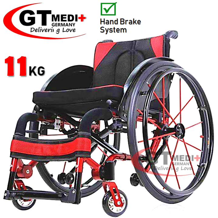 WEX-P-11 GT MEDIT GERMANY Lightweight Self Propelled Sport Exercise Wheelchair Foldable Wheel ...