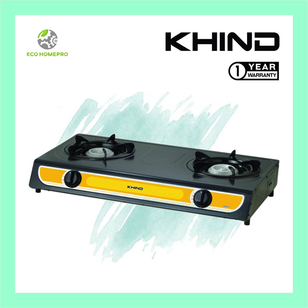 Khind Gas Cooker Double Burner GC6010 | Shopee Malaysia