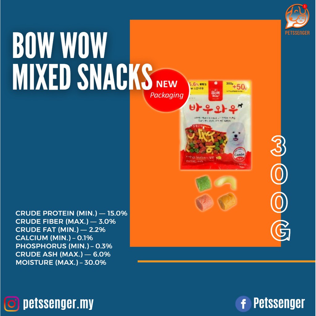 Bow Wow Mixed Dog Snacks (300g) | Shopee Malaysia