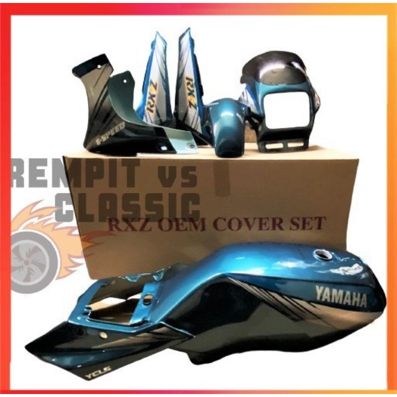 OEM BODY COVER SET RXZ 135 BOSCH MILI MODEL 7 DVC PURPLE / DBC BLUE ...