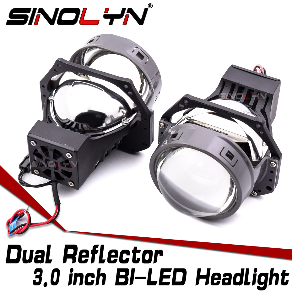 55W Bi LED Headlight 3.0 Inch Angel Eyes Hella 3R G5 Projector LED ...
