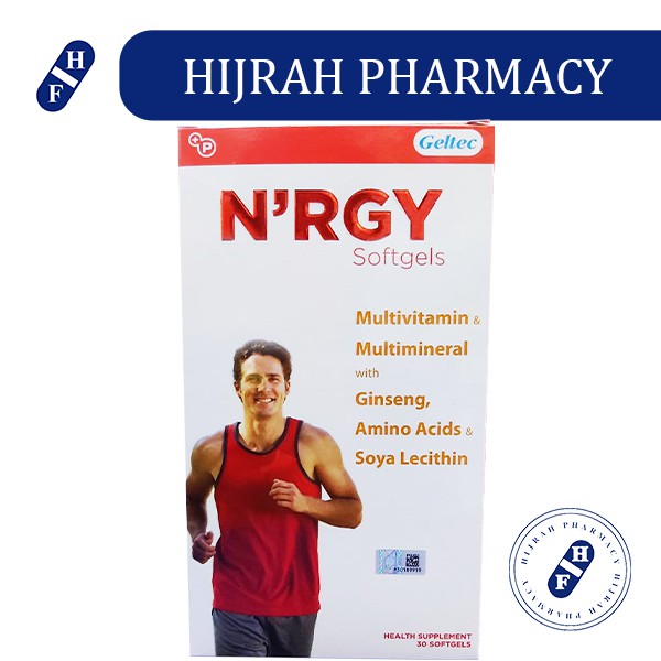 N'RGY Softgels Multivitamin & Multimineral with Ginseng, Amino acids ...