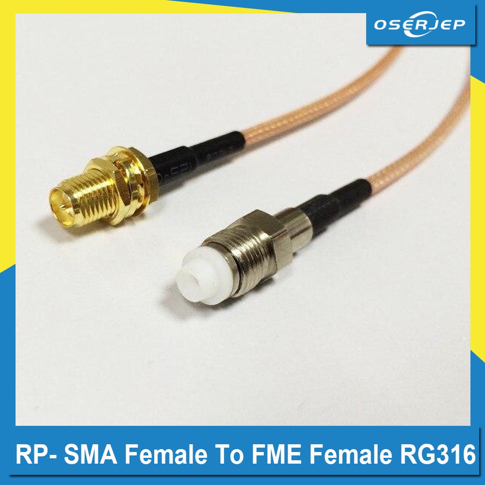 1PC New RP- SMA Female nut with male pin To FME Female Jack Connector ...