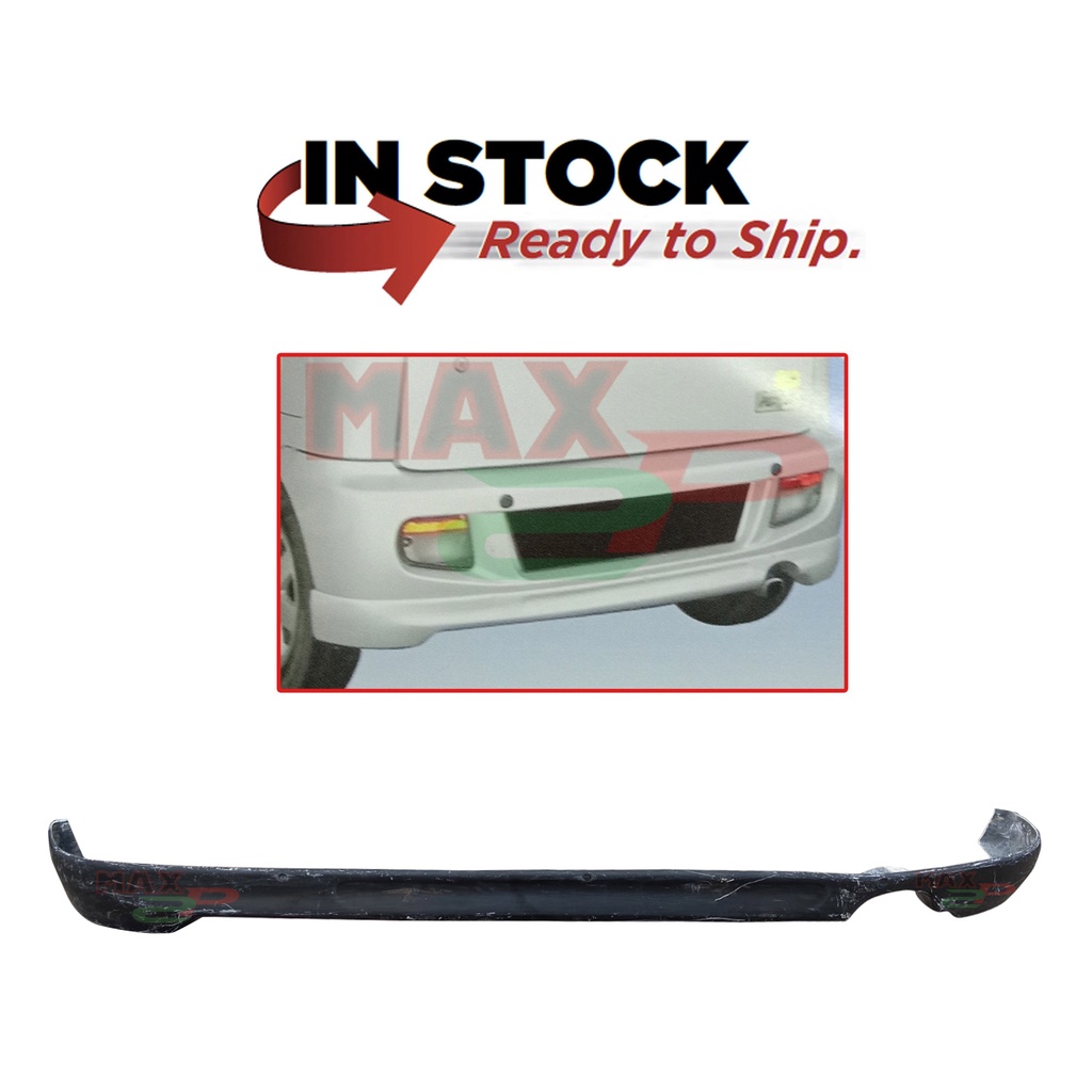 Perodua Kenari Rear Back Skirt Sporty Style Lower Lip Spoiler ...