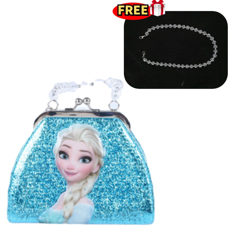 Elsa Frozen Handbag Kids Girls Frozen Shoulder Bag Princess Disney ...