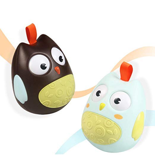 Owl Rattle Eye Roll Rattle Owl Eye Musical Toys Bell Toys Mainan ...