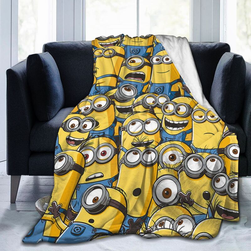 Minions Despicable Me Custom Sofa Blanket Ultra-Soft And Warm Throw ...
