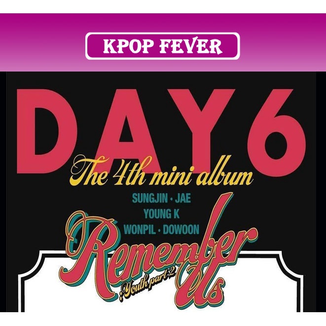 DAY6 - REMEMBER US : YOUTH PART 2 ALBUM CD PHOTOBOOK PHOTOCARD SEALED ...