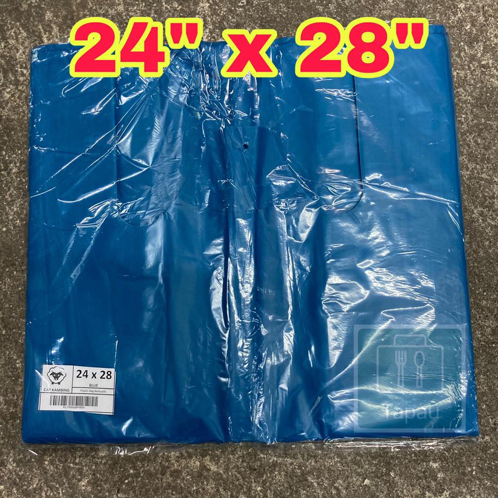 TAPAU - SINGLET BAG 24"' x 28" WHITE / RED / BLACK ( HEAVY DUTY ) 800GM ...