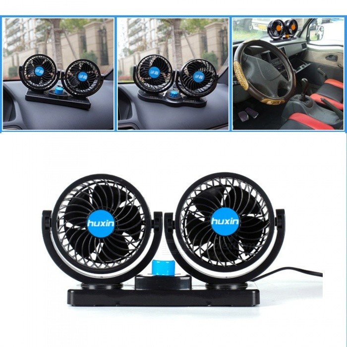 Car wind Double-headed vehicle Fan HX-T303 12V/24V | Shopee Malaysia